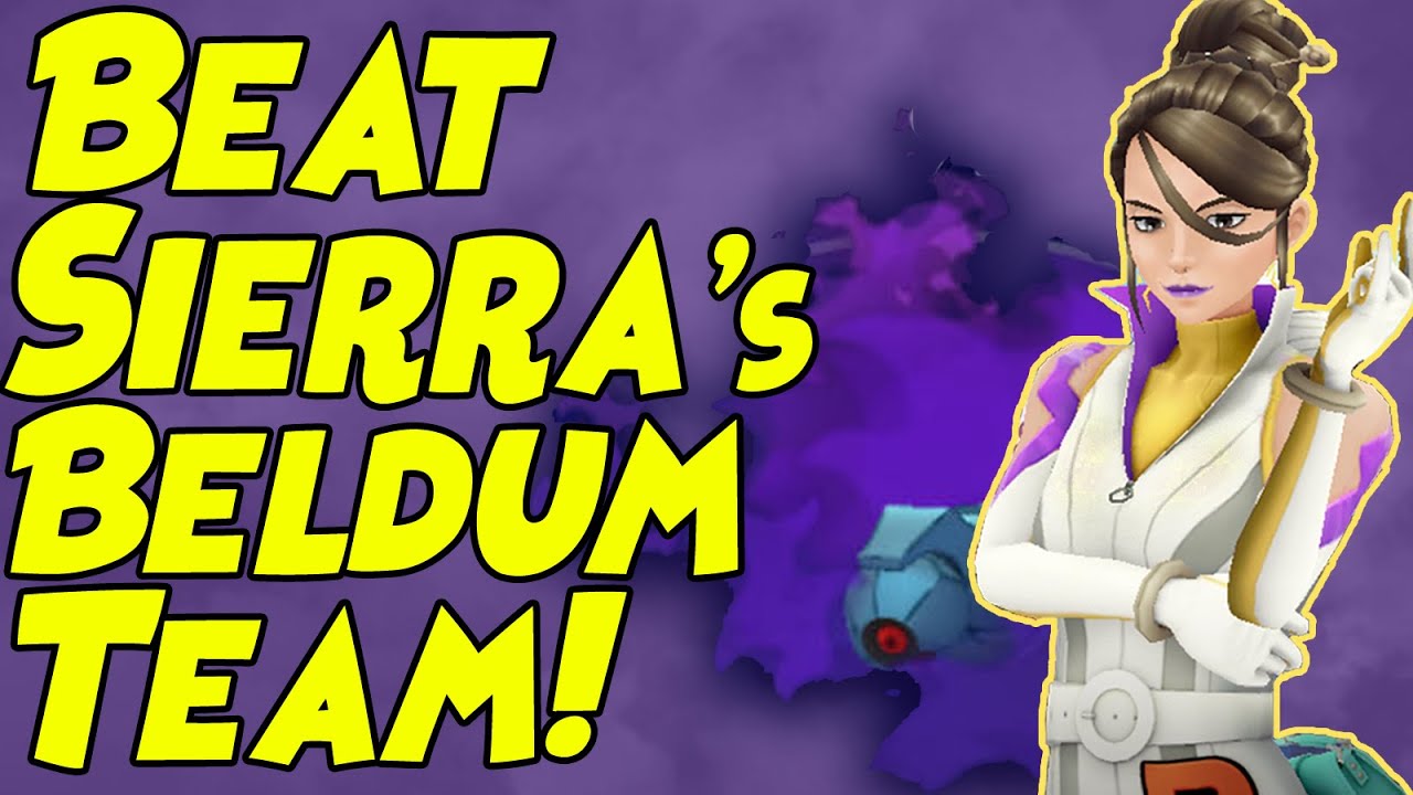 How to Beat Team Rocket Sierra NEW Beldum Team Pokemon GO - YouTube