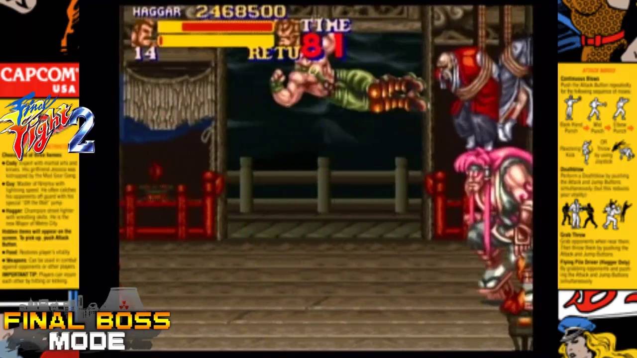 Final Fight 2 Super Nintendo - Final Boss - YouTube