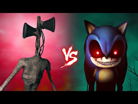 Siren Head vs. Sonic.exe - Animated Short