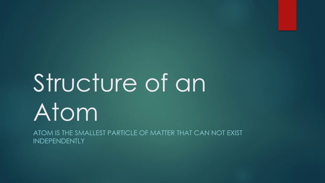 Class 7 Progressive Chapter 7 Lecture 1 (Structure of an Atom) - YouTube