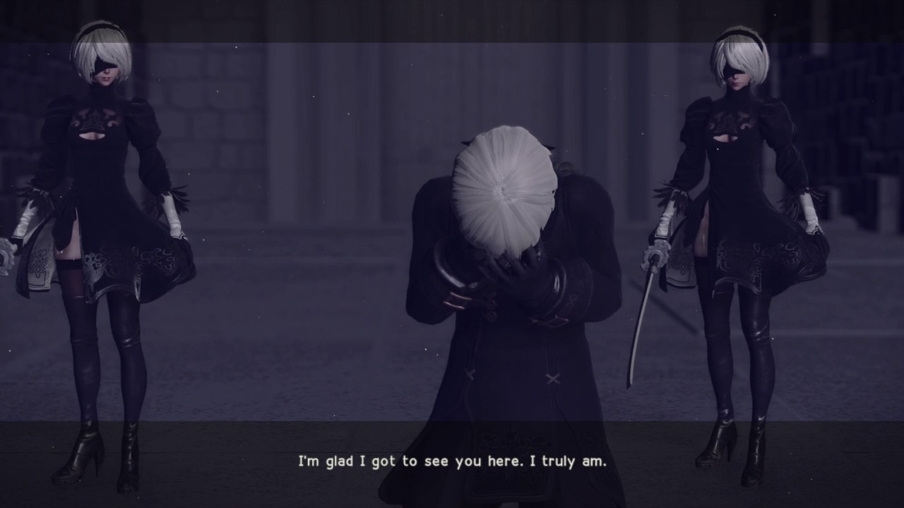 Nier: Automata Route C - The Tower Lower Section Infiltration: 2B & 9S ...
