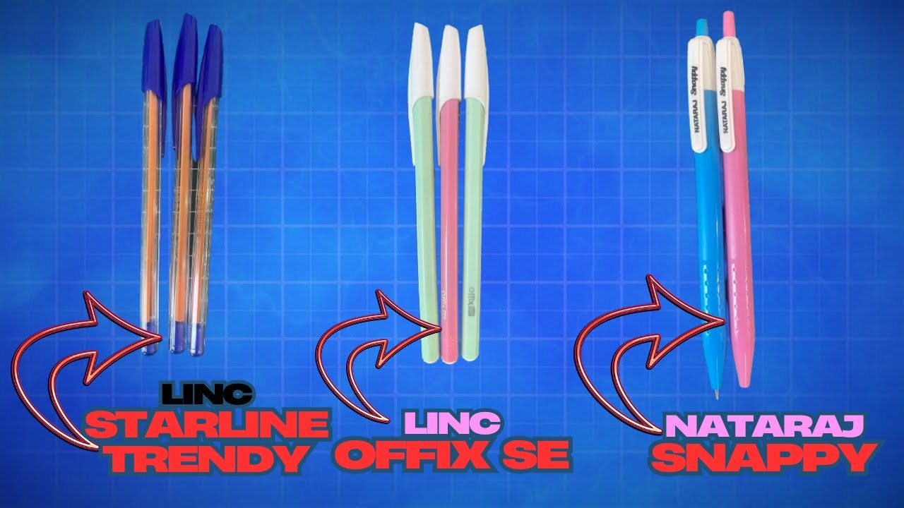 Best Budget Ballpoint Pens Review – Linc Starline Trendy, Nataraj ...