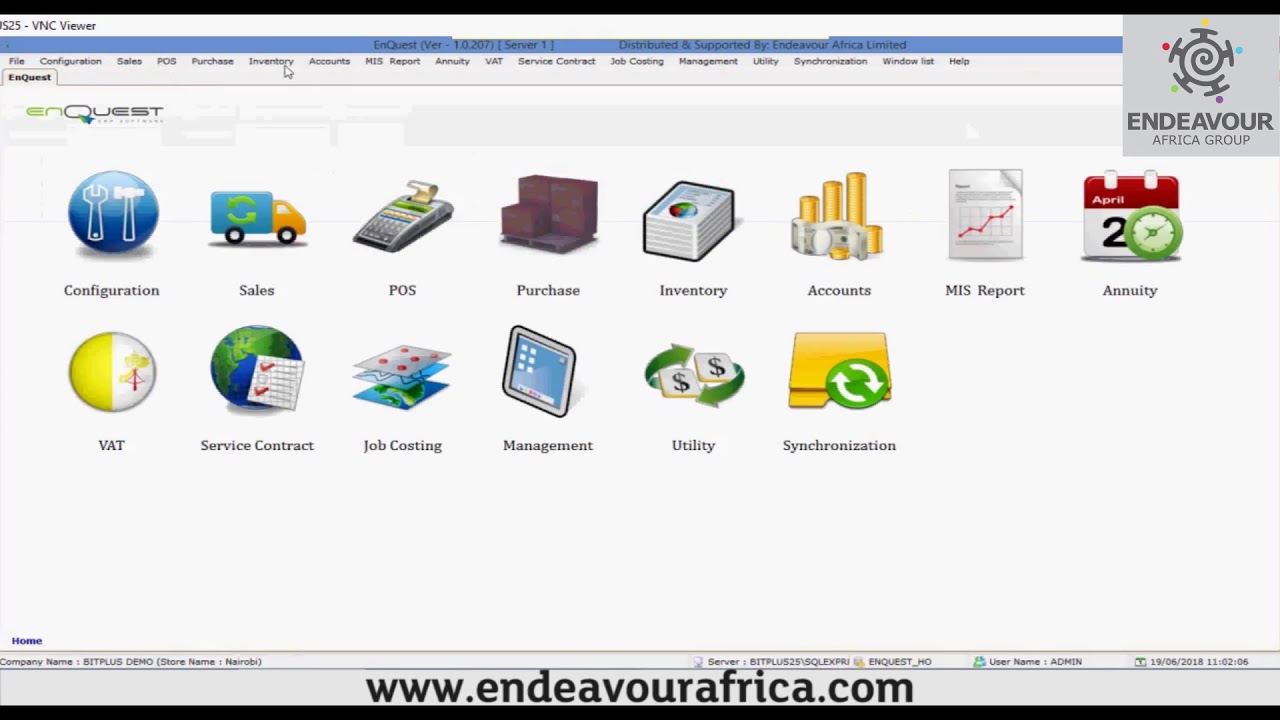 Enquest ERP Software | Transactions In Inventory Module-1 - YouTube