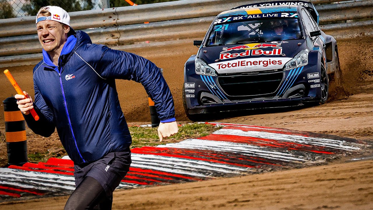 Rally Car Races Runners (for a good cause) - YouTube