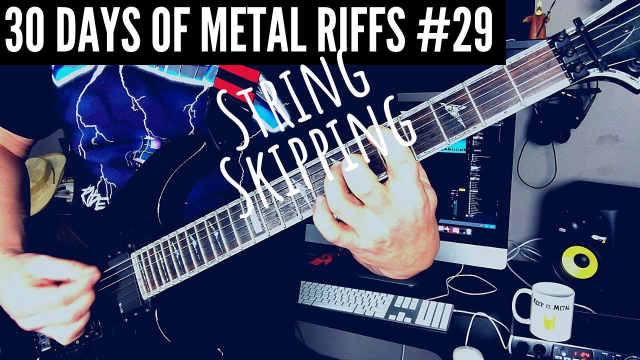 #29 - String Skipping Lesson: 30 Days of Metal Riffs Series - YouTube