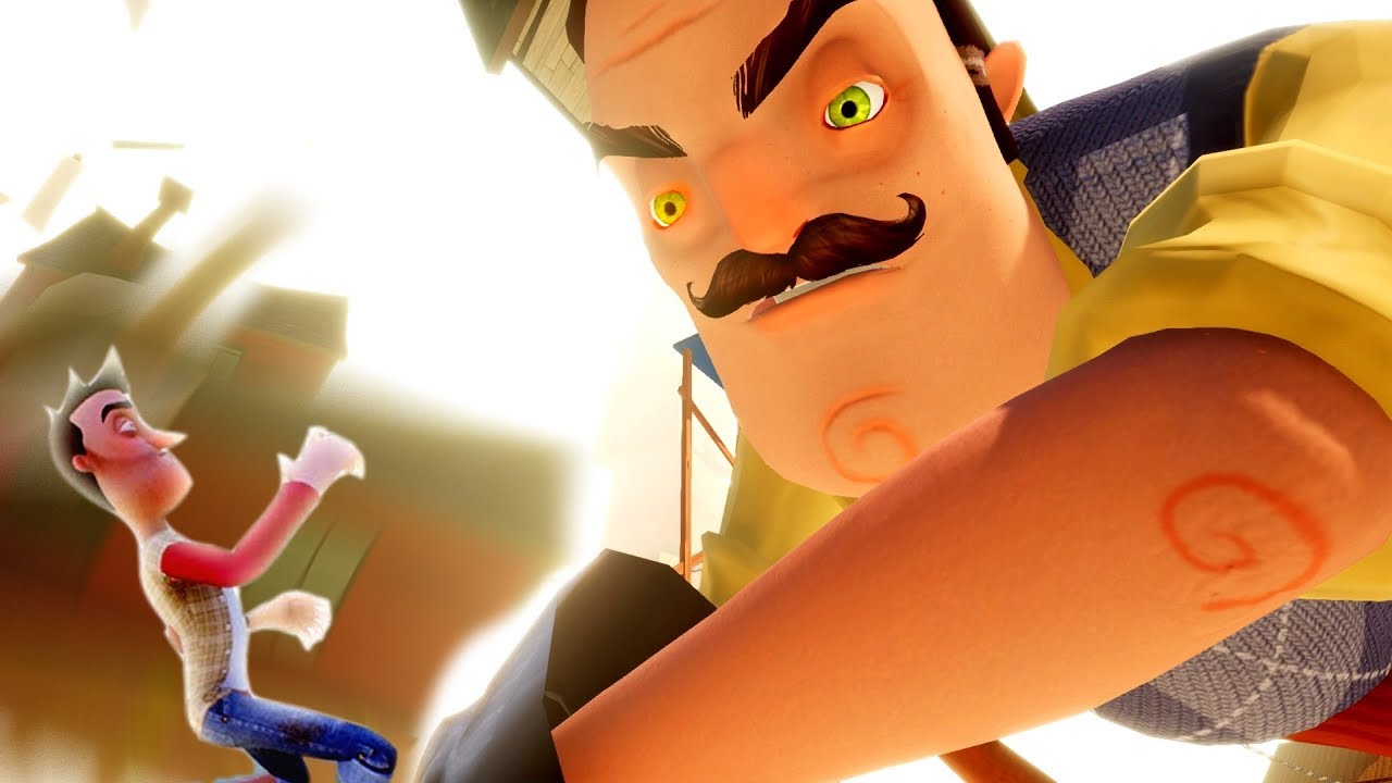 IL VICINO SI E' TRASFORMATO IN UN GIGANTE?! (Hello Neighbor Beta 3 ...