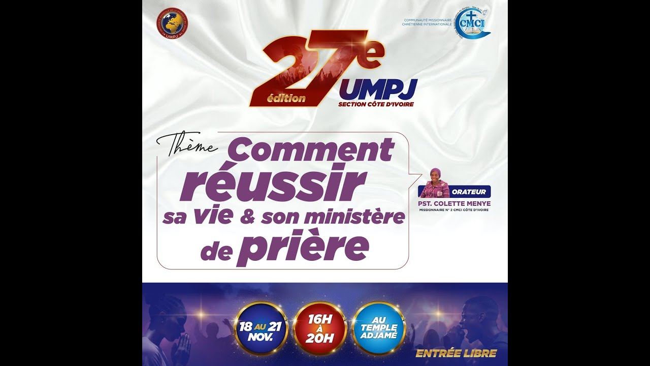 🔴 EN DIRECT : UMPJ 27e EDITION 2024 - SECTION COTE D'IVOIRE - YouTube