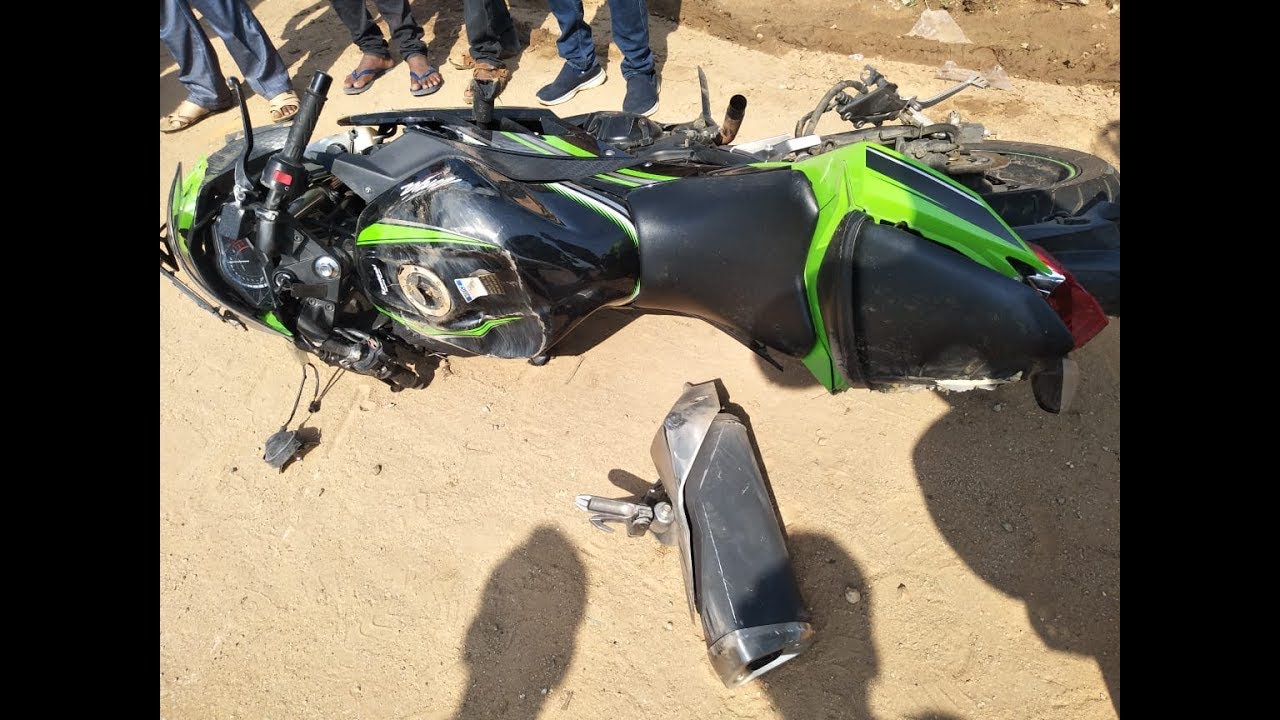 Crashed kawasaki Ninja | Sunday morning ride | Loud Exhaust.. - YouTube