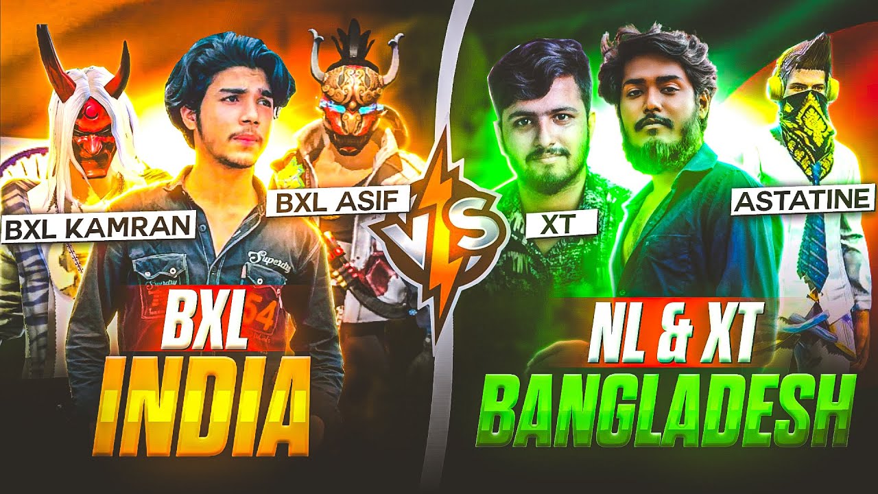 😈BXL VS XT VS NL😱4V4 100$💸PAID MATCH || ASIF, ASTATINE, ABIR, # ...