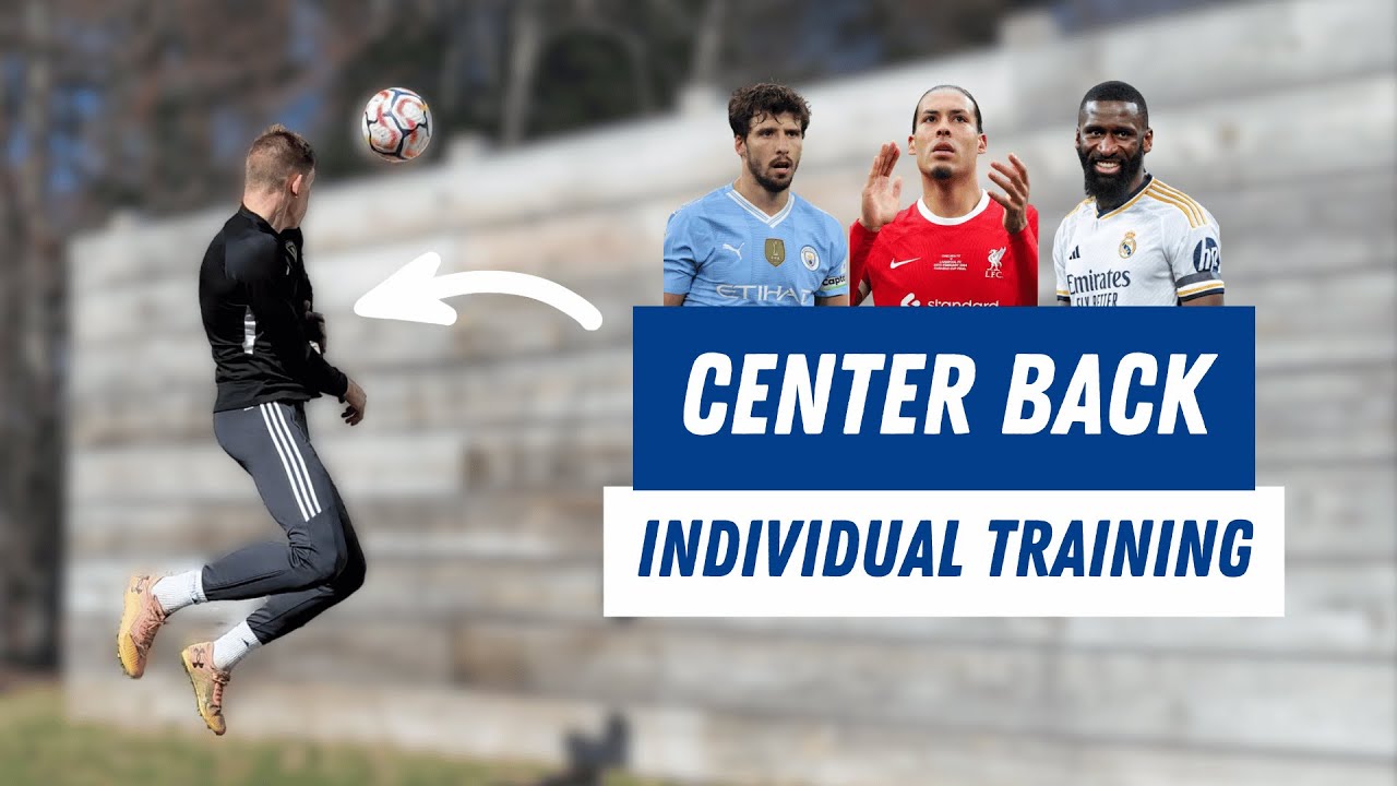 4 Individual Drills For Center Backs Using A Wall - YouTube