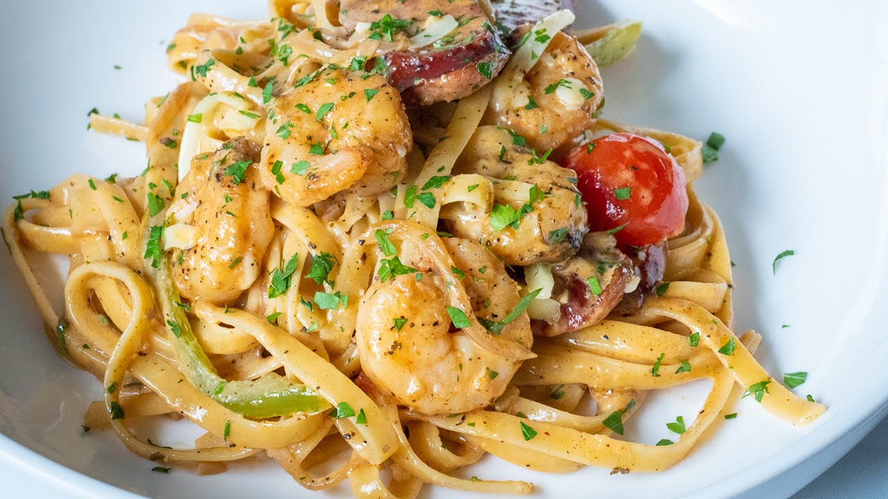 Creamy Jambalaya Pasta - YouTube
