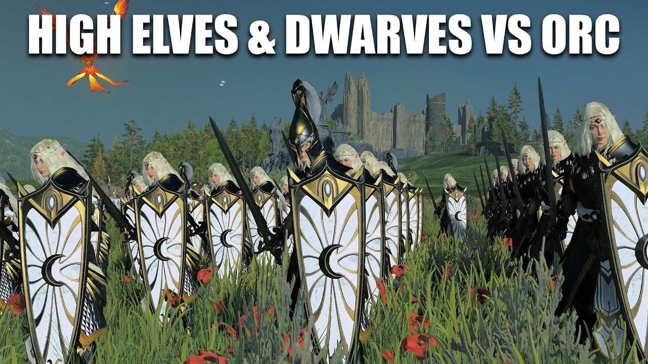 The Ultimate Fantasy Battle: High Elves & Dwarves vs Orc - Who Will ...