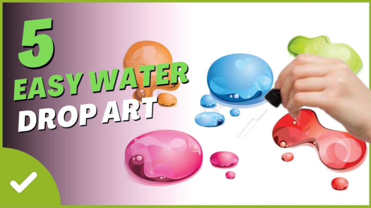 Easy Water Drop Art 💧😍.#art #water #drop #creative #hacks #trending # ...