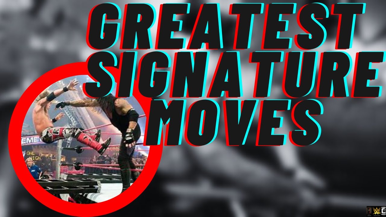 Best Signature Moves In Wrestling History! - YouTube