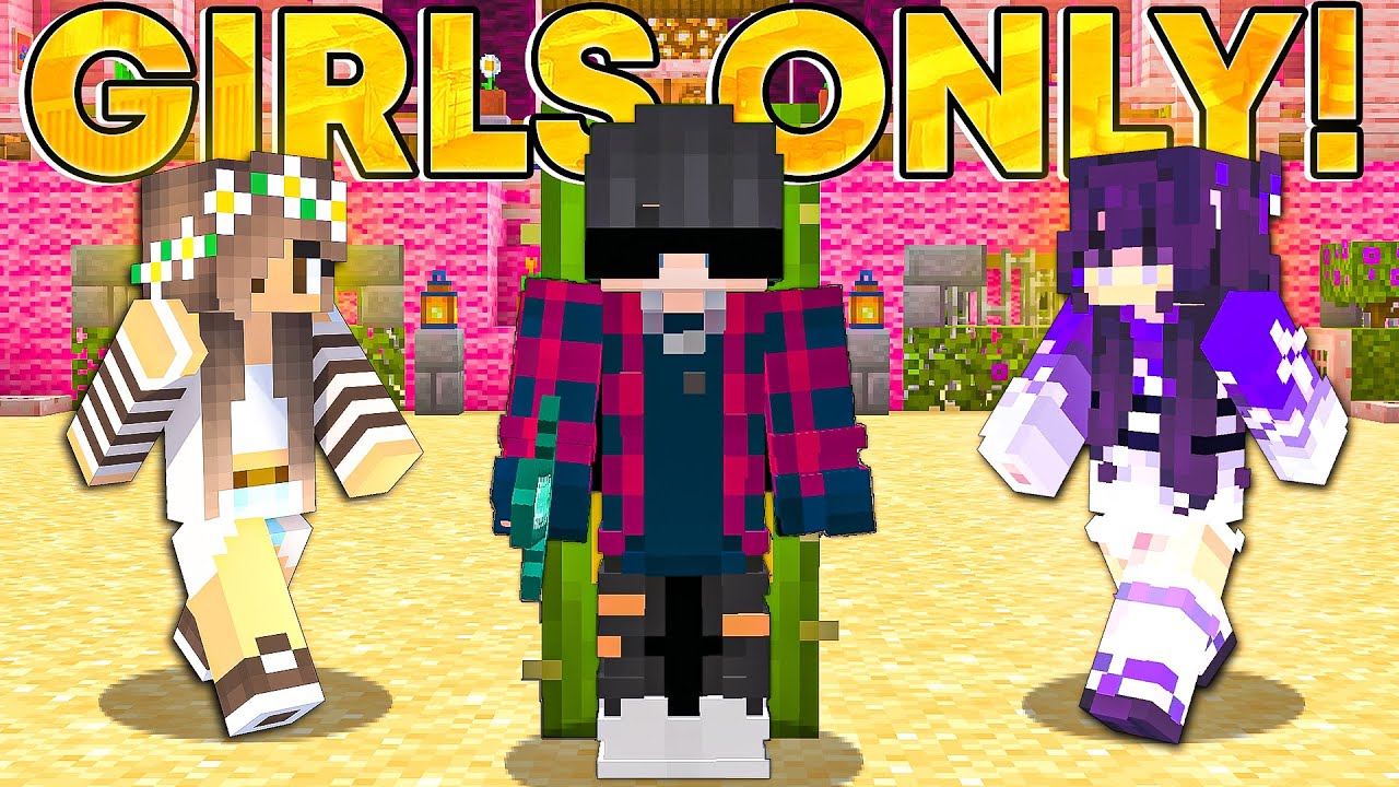 I Secretly Joined a 'GIRLS ONLY' Server in Minecraft... - YouTube