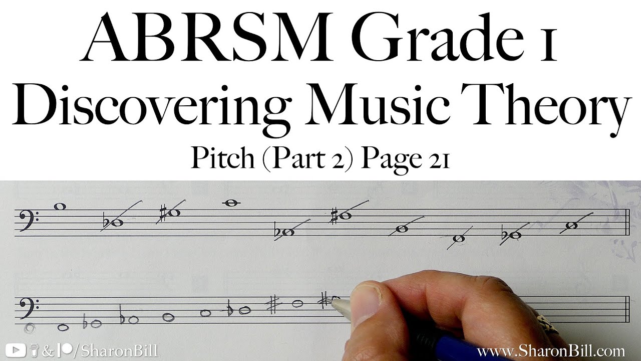 ABRSM Discovering Music Theory Grade 1 Pitch (Part 2) Page 21 with ...
