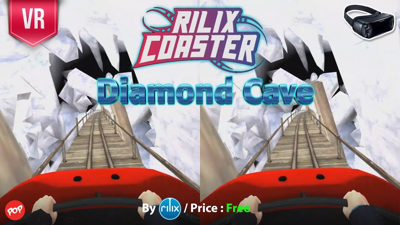 Rilix Coaster Gear VR Diamond Cave 3D SBS VR Roller Coaster - New ...