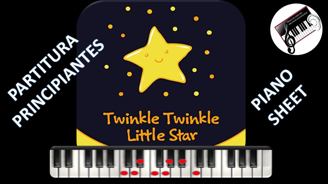 Twinkle Twinkle Little Star | piano sheet easy for beginner. - YouTube