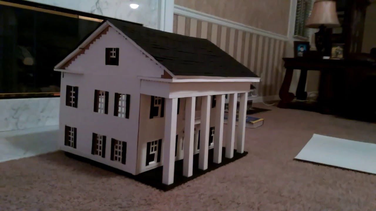 DIY model house from cardboard - YouTube