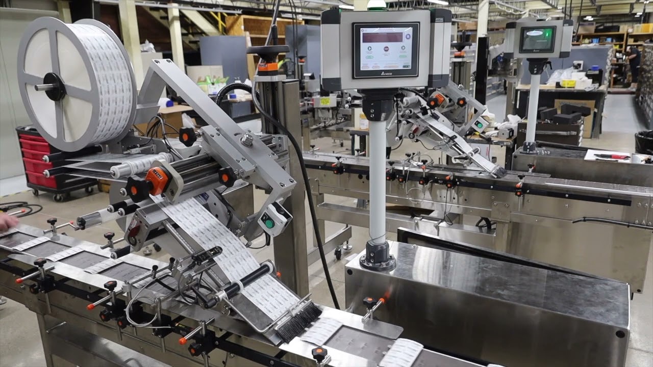 Blister Pack Labeling Top apply - TechLine System - YouTube