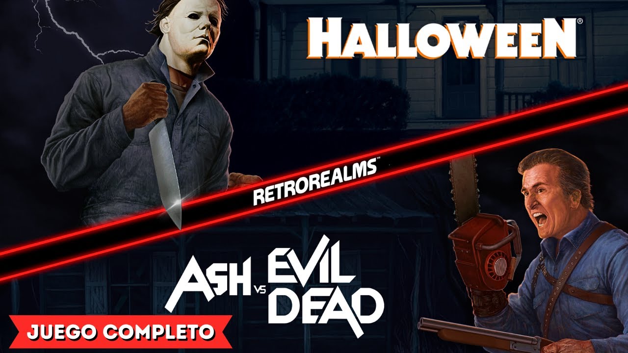 RetroRealms Arcade Halloween y Ash vs Evil Dead Gameplay Juego Completo ...