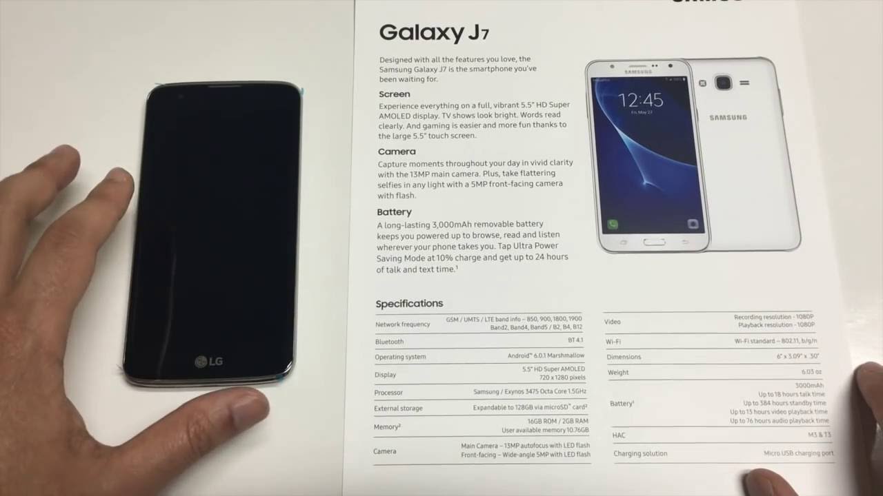 Samsung J7 Vs LG K10 [NEW] Metro pcs Phone Updates - YouTube