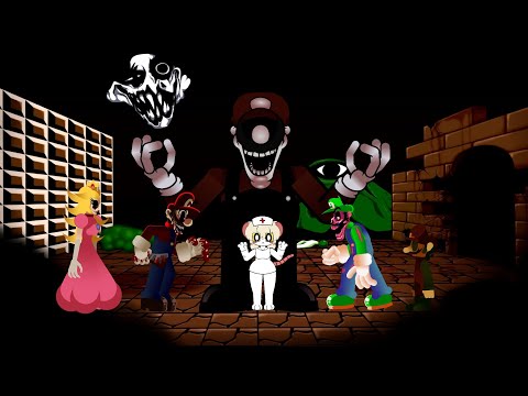 Lorna (Terrible Mouse) vs Horror Mario (Mario Madness) (Stick Nodes battle animation)