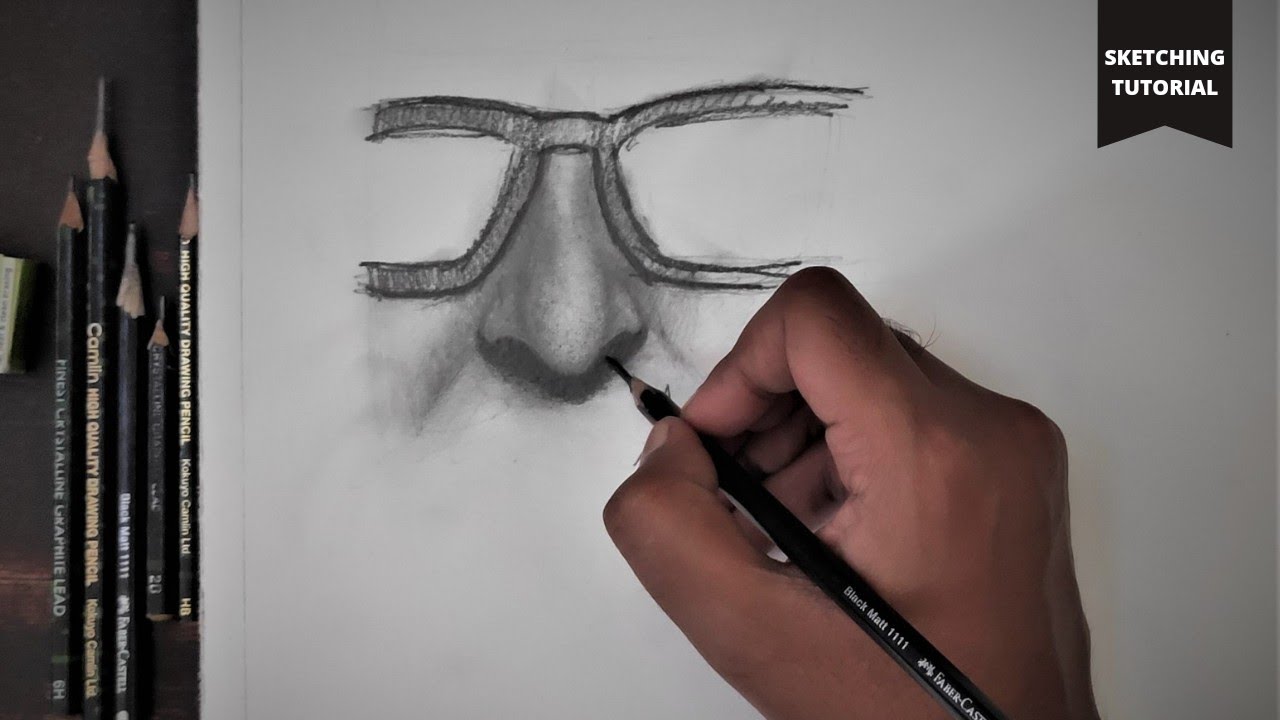 How To Draw Realistic Nose | Tutorial for Beginners - YouTube