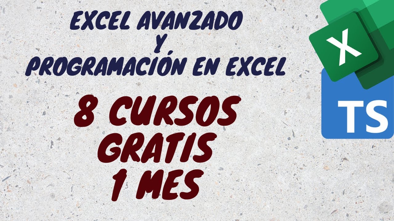 Promoción 8 Cursos de Excel Un Mes Gratis - YouTube