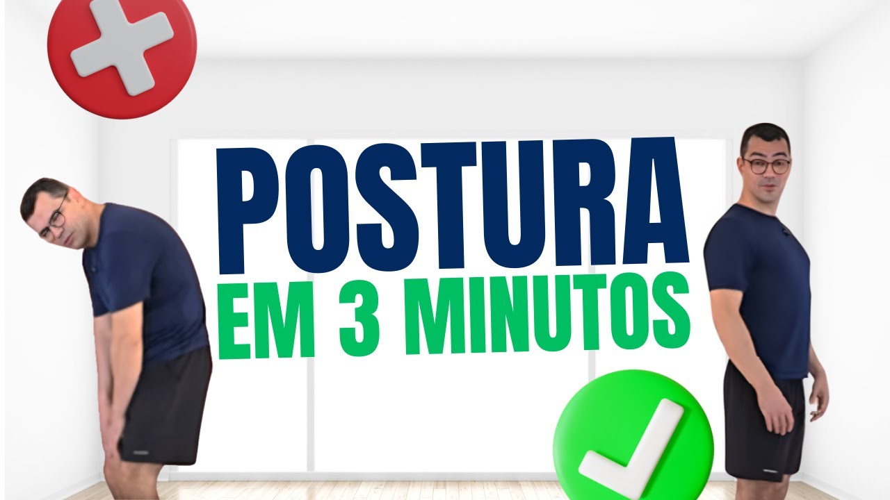 ⭐ EXERCÍCIO FÁCIL PARA A POSTURA EM 3 MIN | Como melhorar a Corcunda em ...