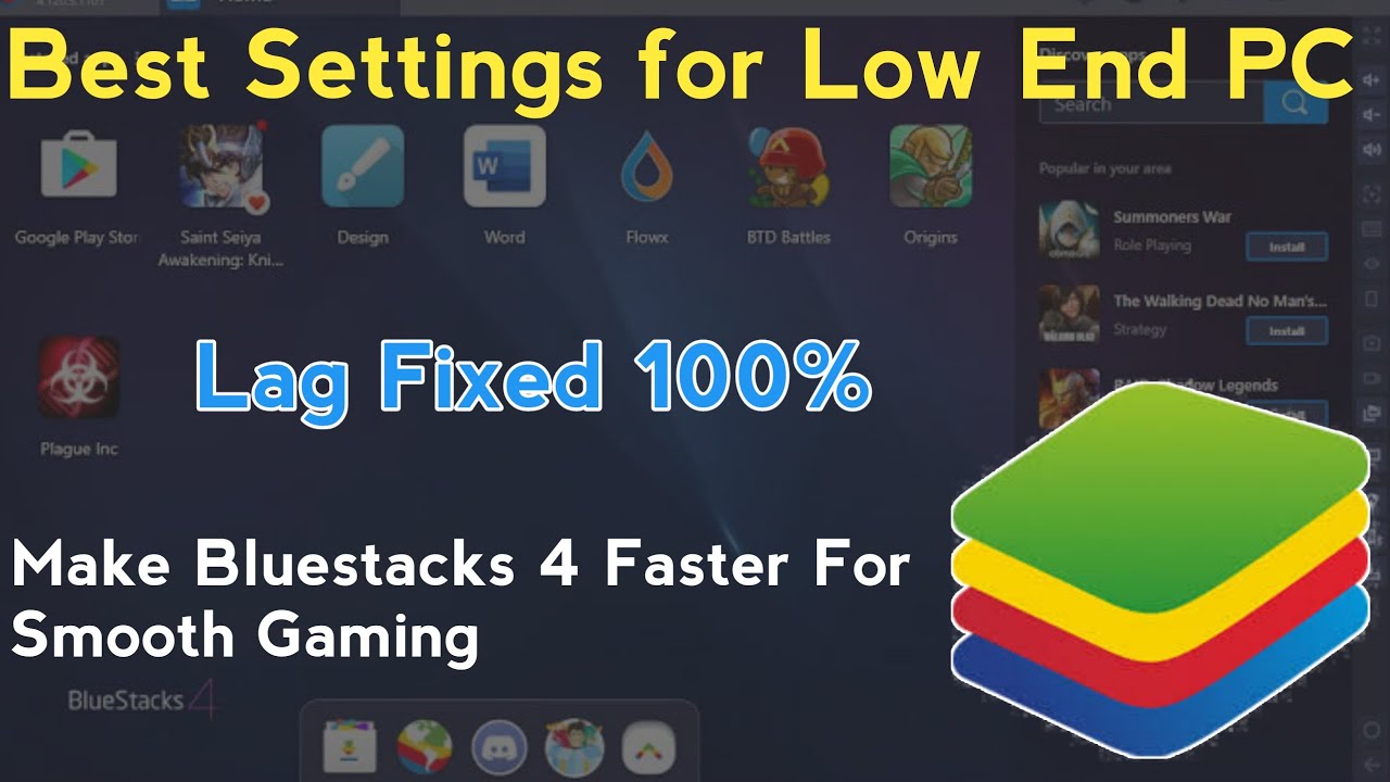 Bluestacks 4 Best Setting For Low end PC | Make Bluestacks 4 Faster in ...