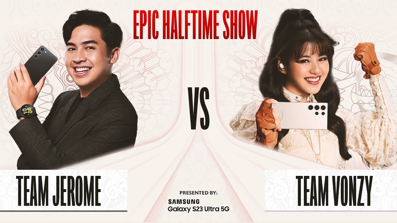 TEAM VONZY VS TEAM JEROME | SAMSUNG EPIC HALFTIME SHOW FUN MATCH MPL ...
