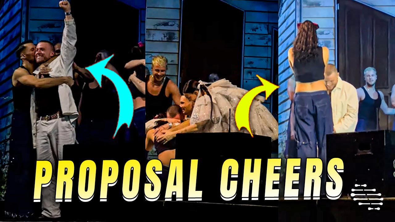 Crowds Cheer During a Surprise Proposal at a Music Show - YouTube