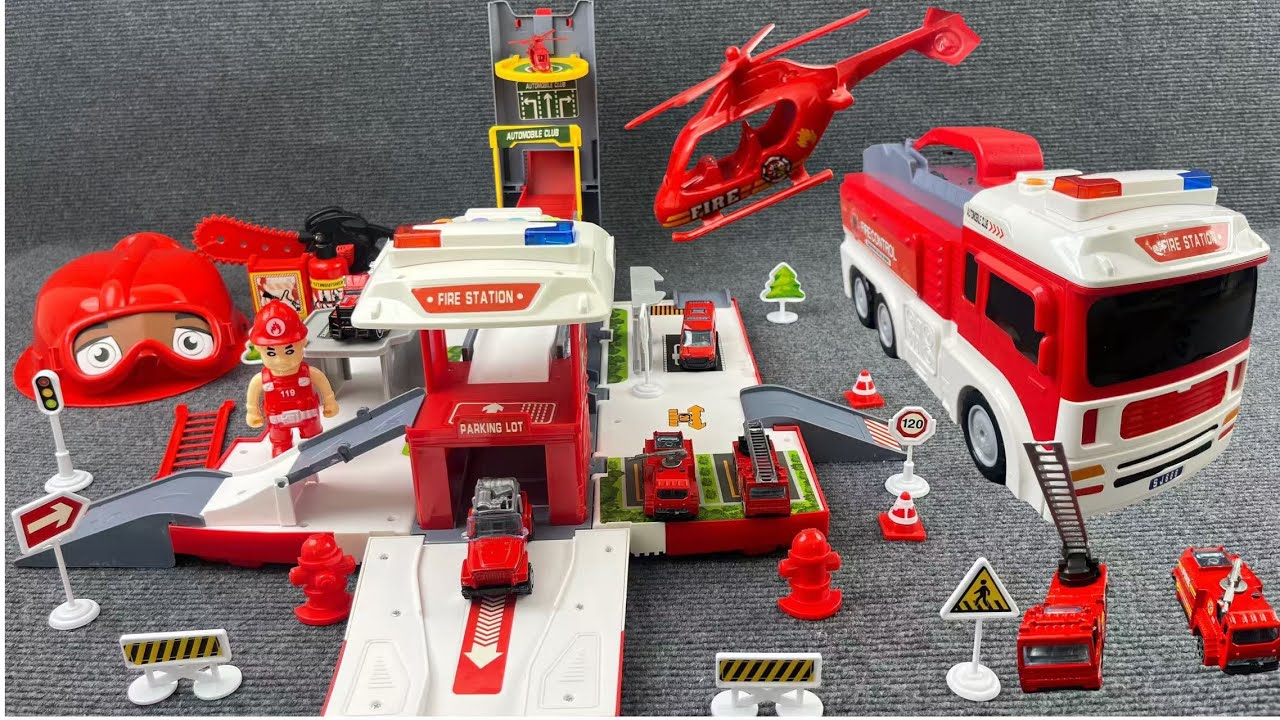 7 minutes of satisfaction unpacking! Fire brigade toy set! ASRM | Toy ...