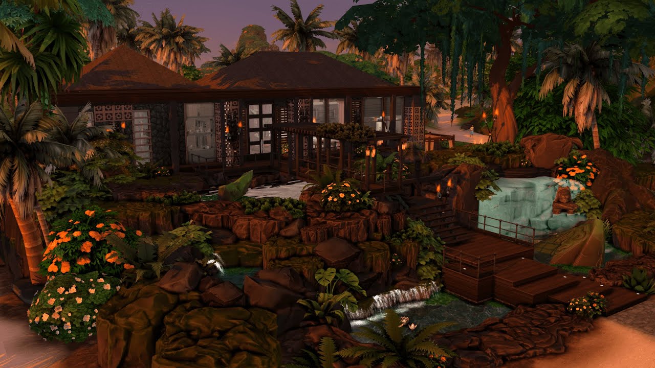 🌴Beach Daze🌴| Honeymoon Bungalow | Stop Motion | NoCC | Sims 4 - YouTube