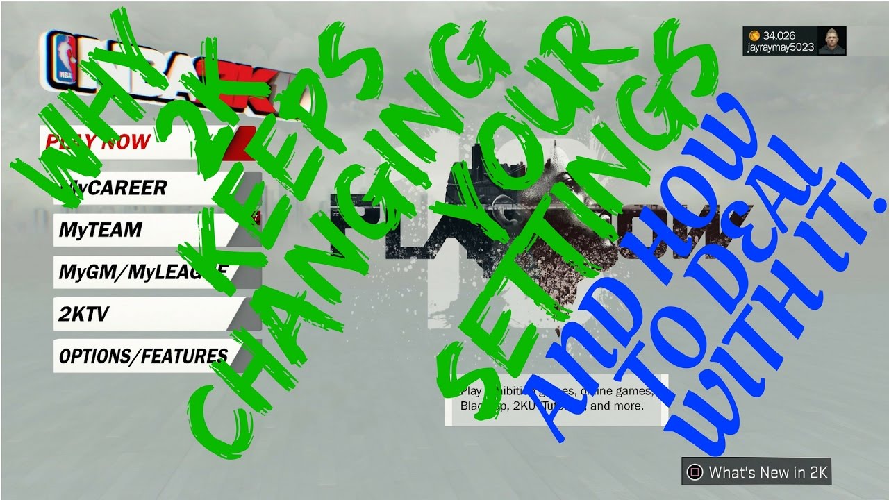 NBA 2K17 Patch : 2K Keeps Changing ur Settings! Don't Let em Screw w/u ...