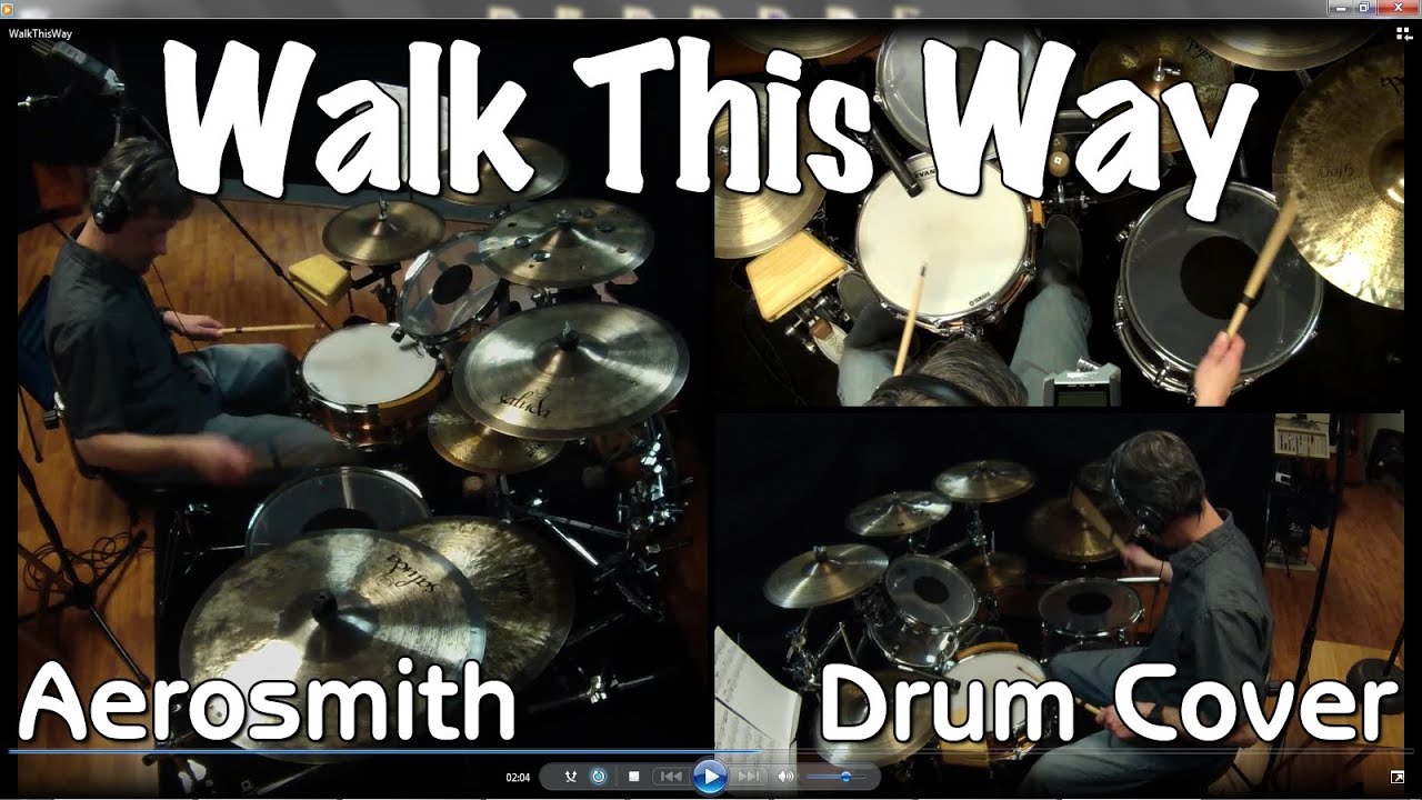 Aerosmith - Walk This Way Drum Cover - YouTube