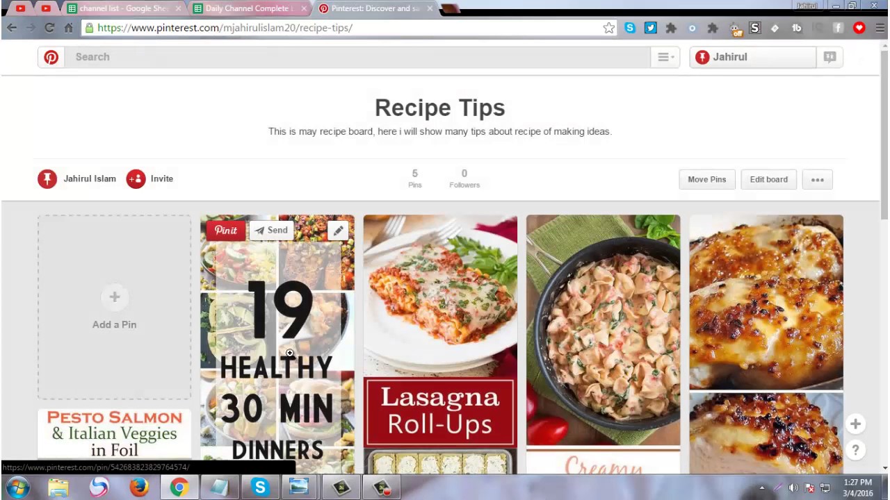 How to Rearrange Your Pins on a Pinterest Board - YouTube