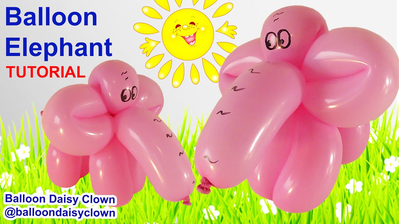 Balloon Animals - Elephant TUTORIAL - YouTube