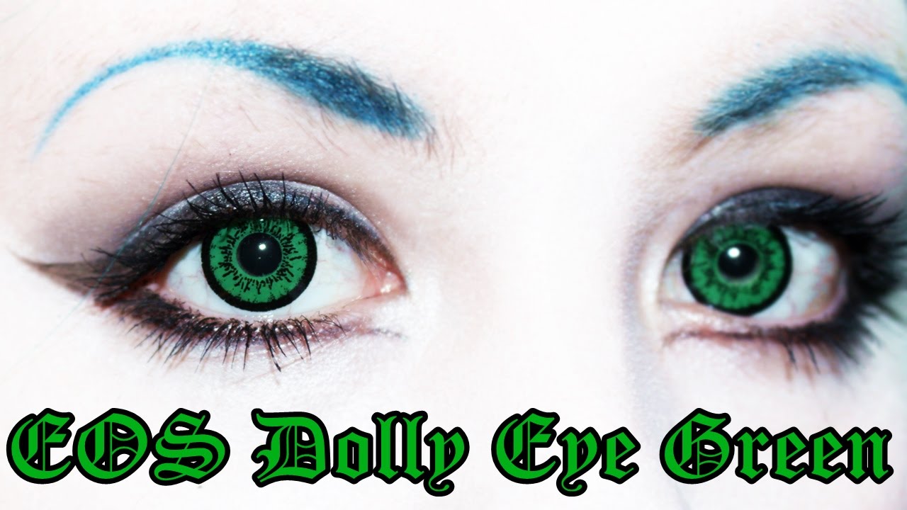 EOS Dolly Eye Green Circle Lens Review - YouTube