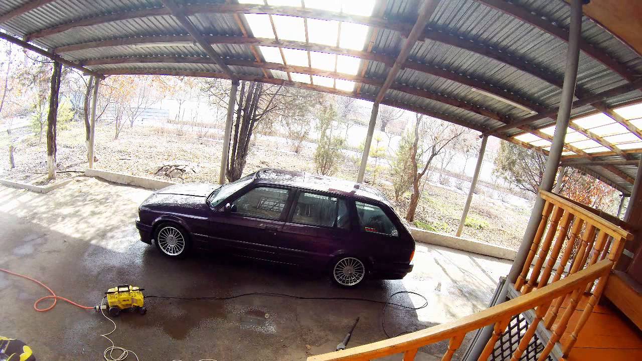 [Time-Lapse] Washing my BMW e30 M Tech Touring - YouTube