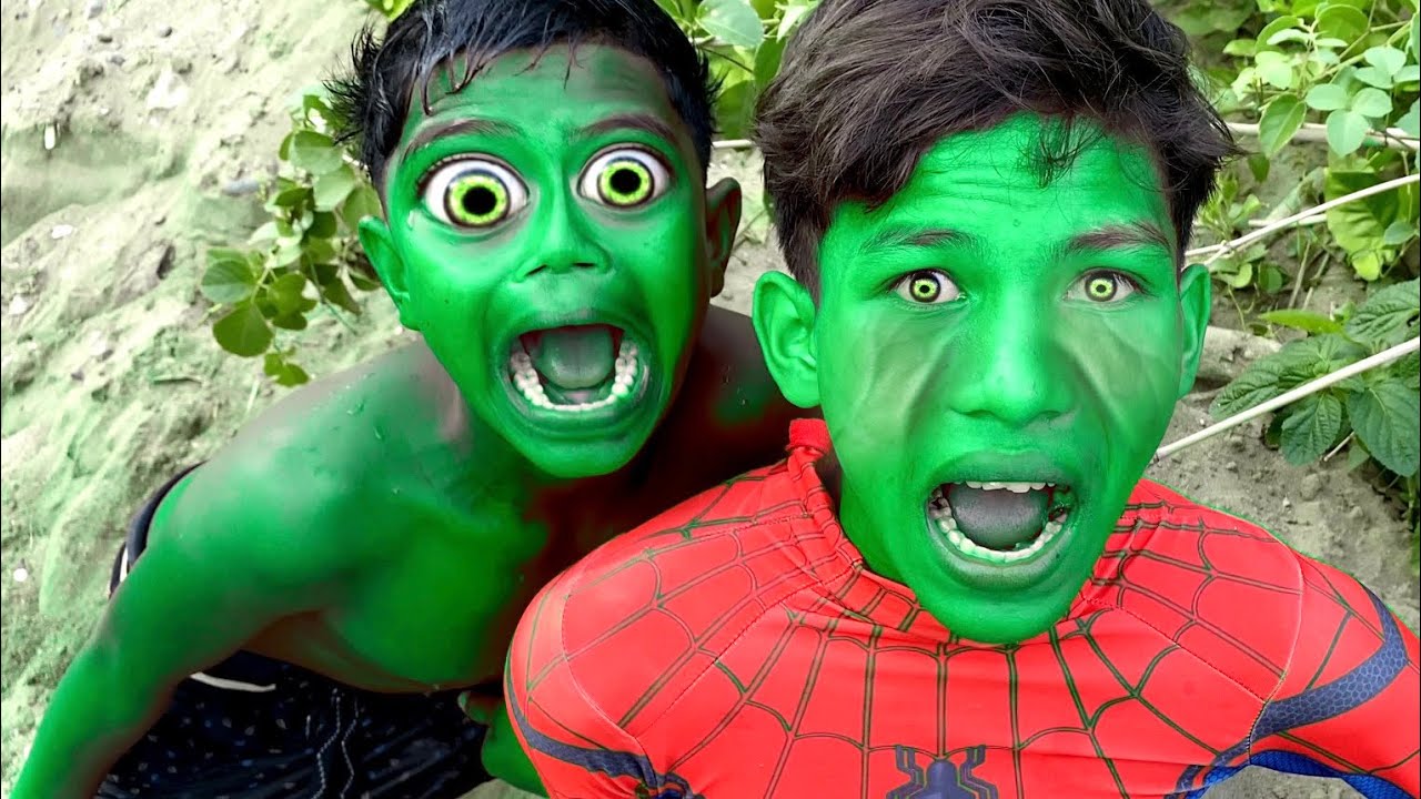 Hulk Boy vs Spider-Man Hulk Funny Transformation in real life ! - YouTube