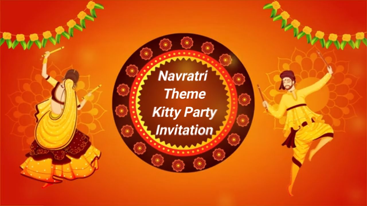 Dandiya Invitation Video | Navratri Invitation Video | Garba invitation ...
