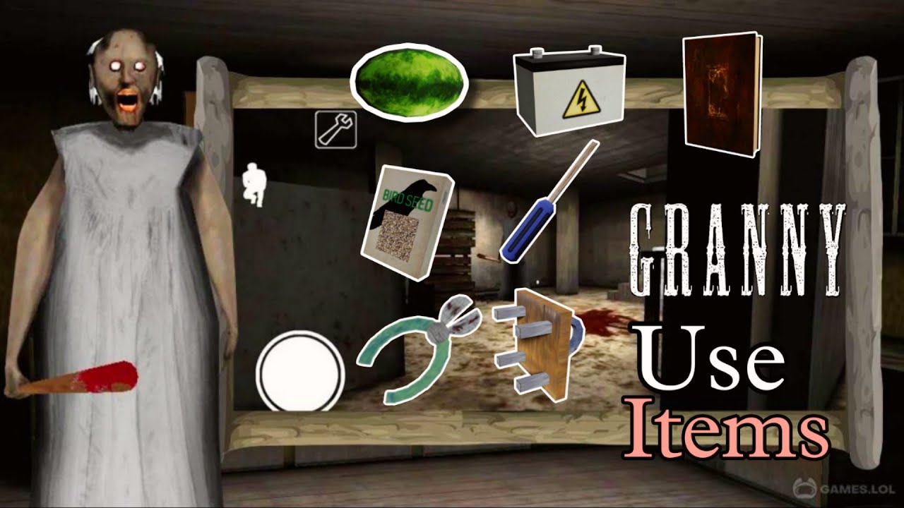 Granny use Items || Granny use tools #granny #gameing - YouTube