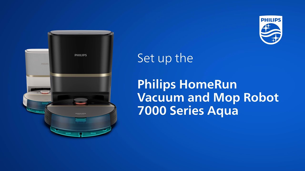 Philips HomeRun Vacuum and Mop Robot - How to Set Up the robot and ...