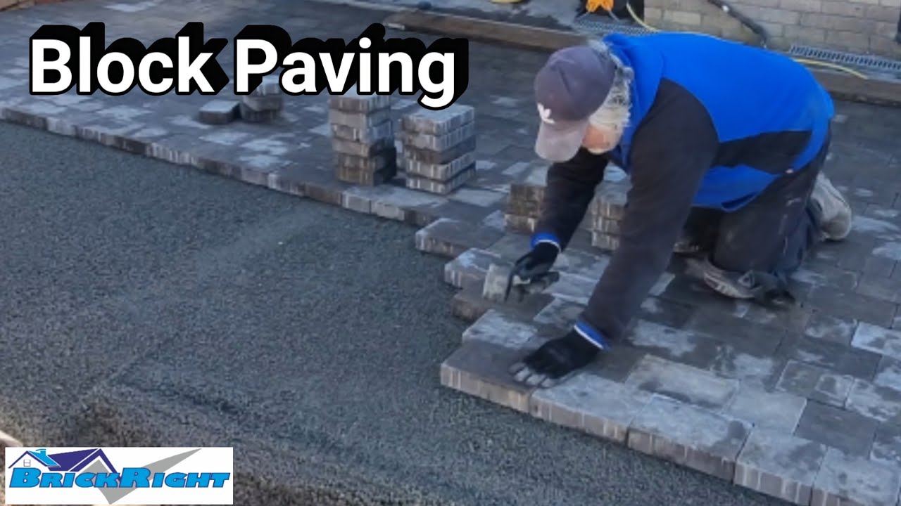 Block Paving- Random lay - YouTube
