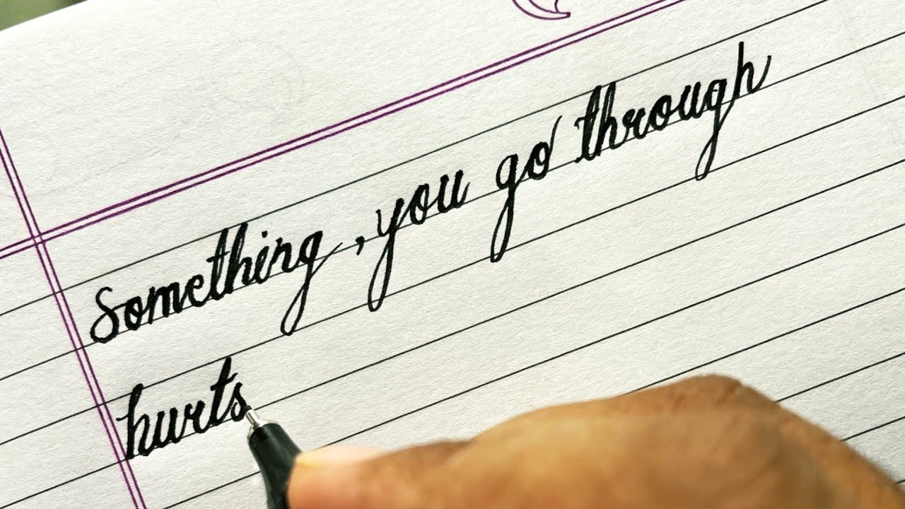 How to write calligraphy || Most beautiful handwriting in the world ...