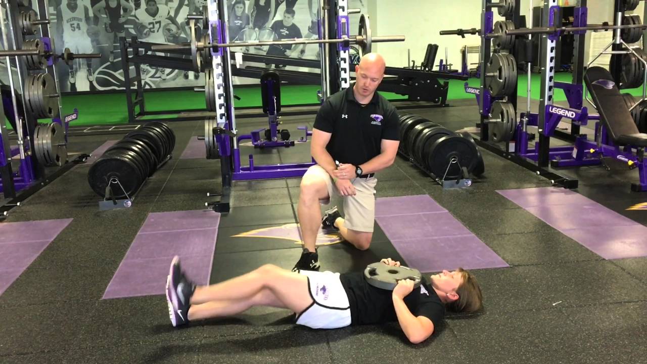 Weighted Hand Toe Crunch - YouTube