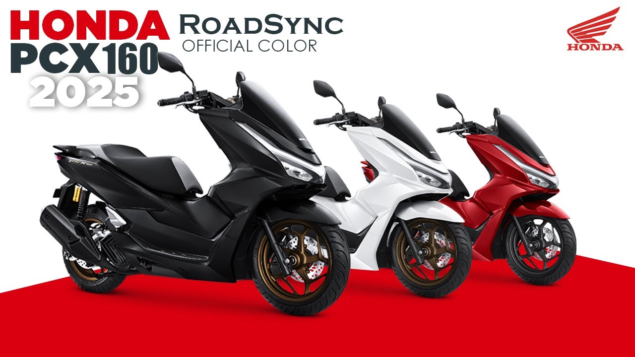 Honda PCX 160 RoadSync | Official Colors 2025 - YouTube