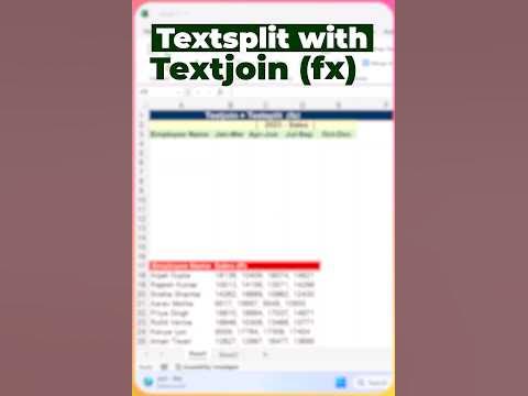 Textsplit with Textjoin (fx)🚀🎯📈 #ExcelTips #TextSplitExcel #ExcelFunctions - YouTube